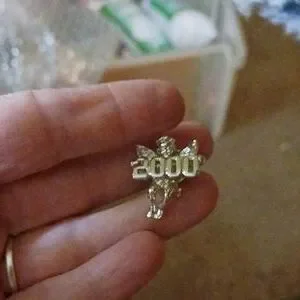 Ballou | Jewelry | Vintage Ballou Regd 3 Years Silvertone Angel 2000 ...